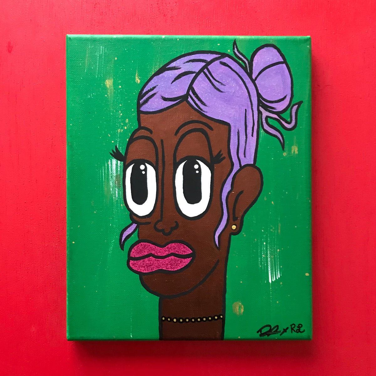 PURPLE GLO ANGEL – Gutterdoodles